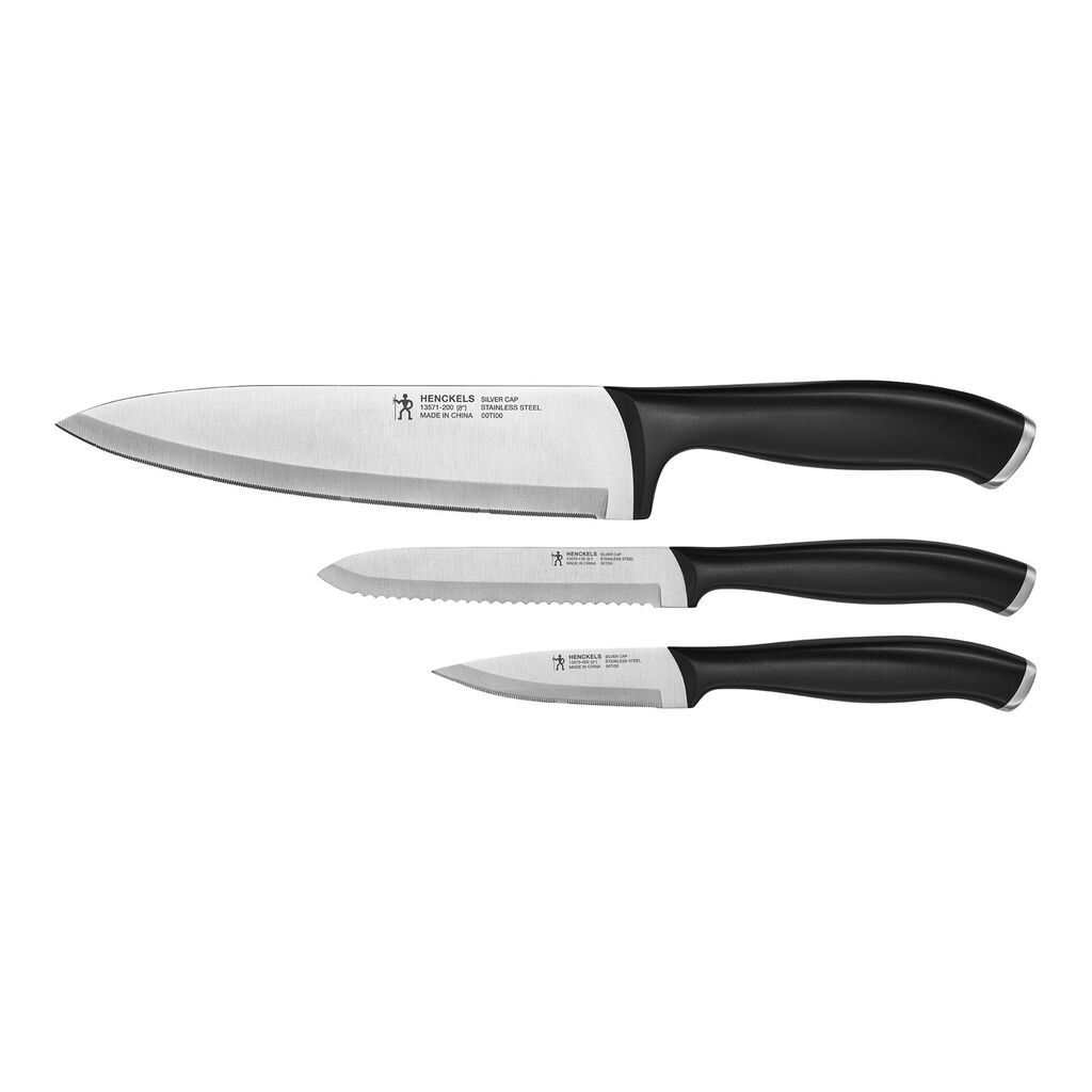 Buy Silvercap 3-pc, Starter Chef Knife Set | Henckels US